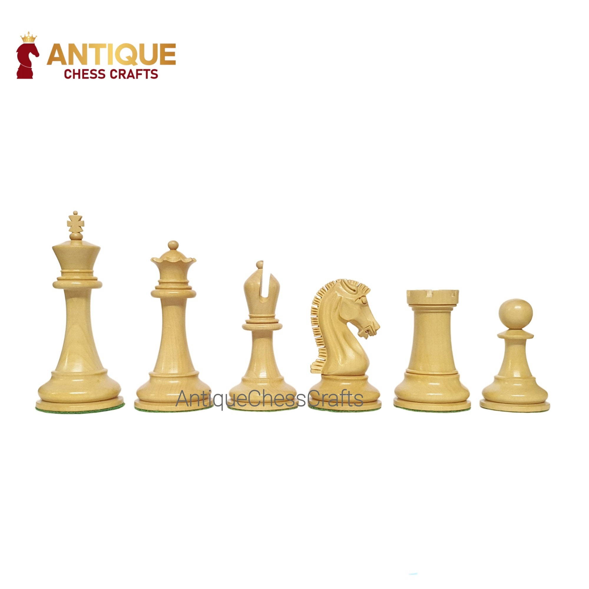 Sinquefield Cup Series Reproduced Staunton Chess Pieces Only Set Double ...