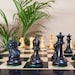 The Staunton Series (jaques Pattern) Chess Pieces in Ebonized & Box ...