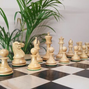 The Staunton Series (jaques Pattern) Chess Pieces in Ebonized & Box ...