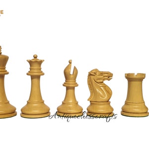 The Staunton Series (jaques Pattern) Chess Pieces in Ebonized & Box ...