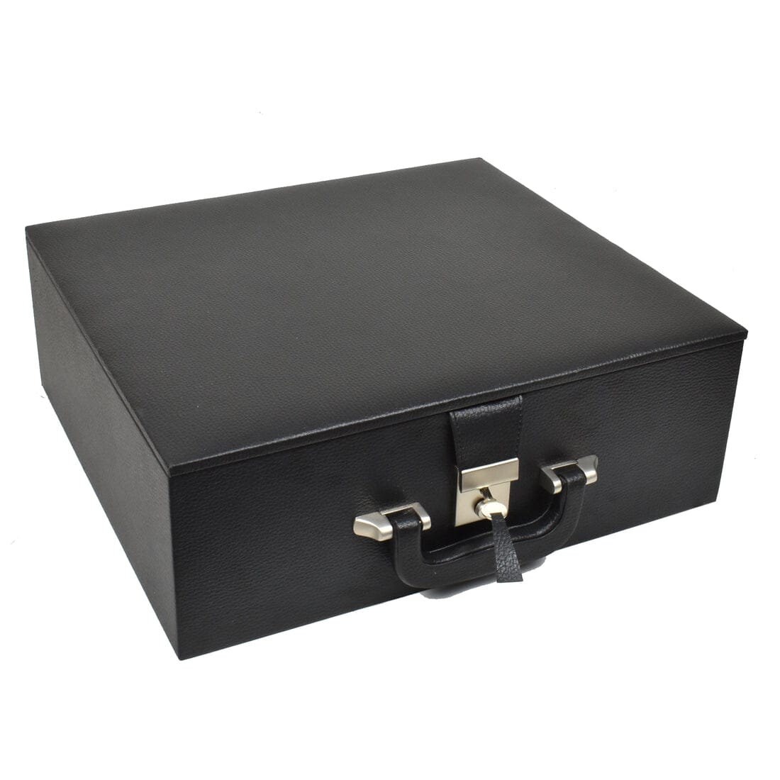 Leatherette Storage Box for Chess Pieces Only With Tray - Coffer Style ...