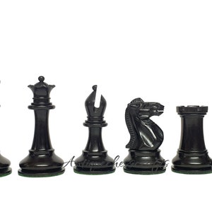 The Staunton Series (jaques Pattern) Chess Pieces in Ebonized & Box ...