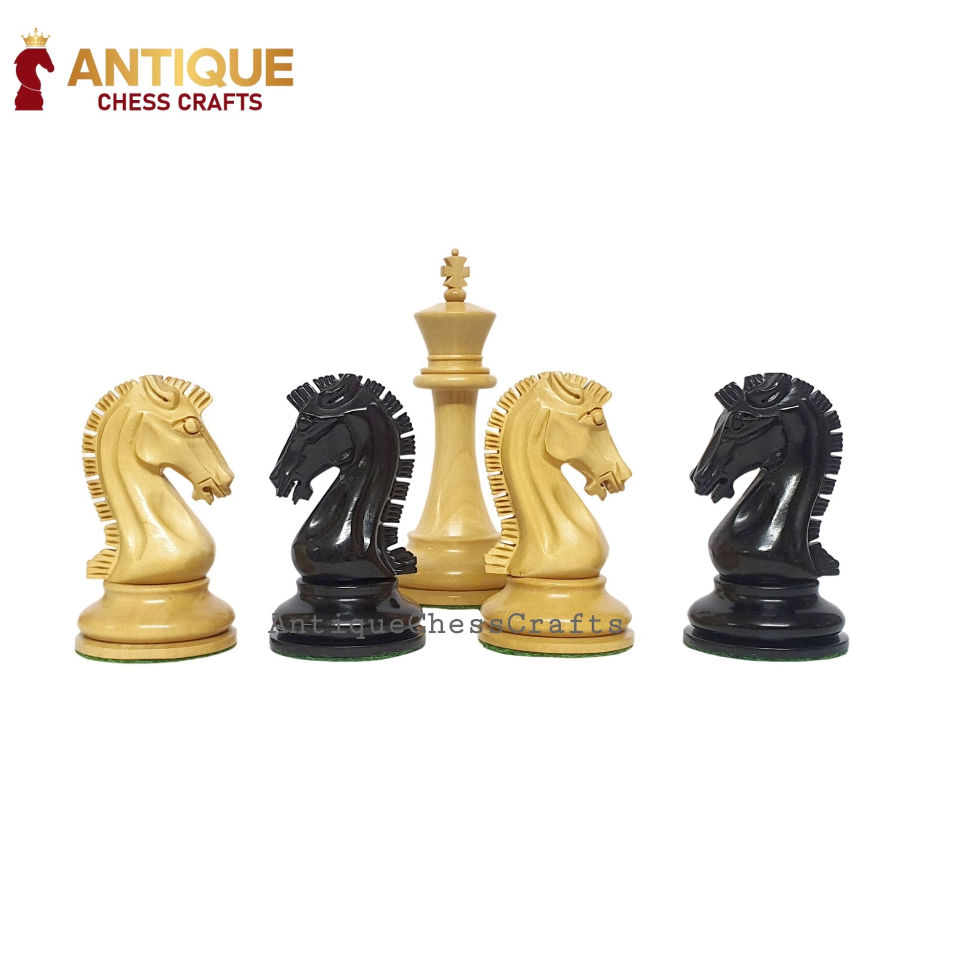 Sinquefield Cup Series Reproduced Staunton Chess Pieces Only Set Double ...