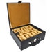 Leatherette Storage Box for Chess Pieces Only With Tray - Coffer Style ...