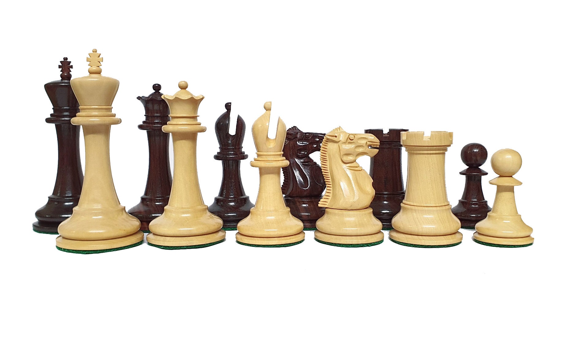 Emil Kemeny 1892-93 Reproduction Staunton Chess Set 3.75" Non Antiqued ...