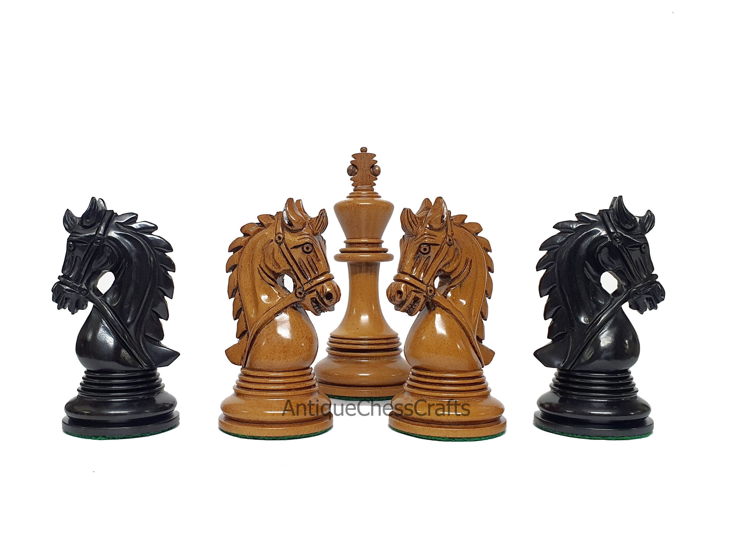 The Preston Series Luxury Chess Pieces 4.4 King Distressed Antiqued ...