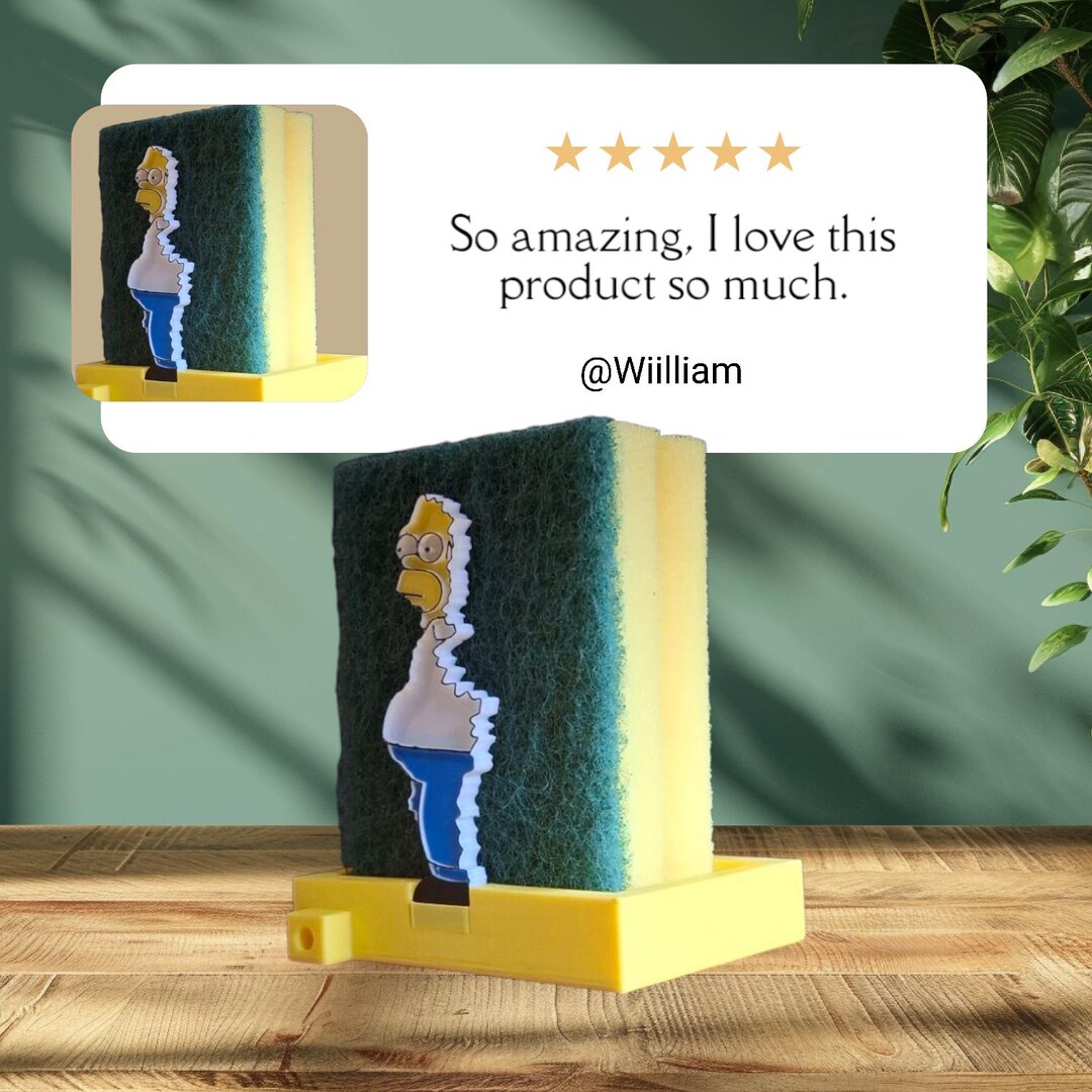 Homer Simpson Sponge Holder. Homer Simpson Sponge Holder. - Etsy