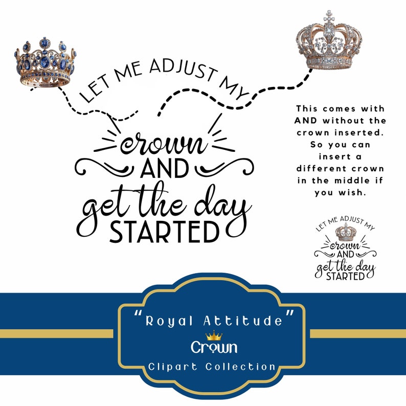 Clipart Digital Clipart Crown Journal Cards Regal Victorian ...