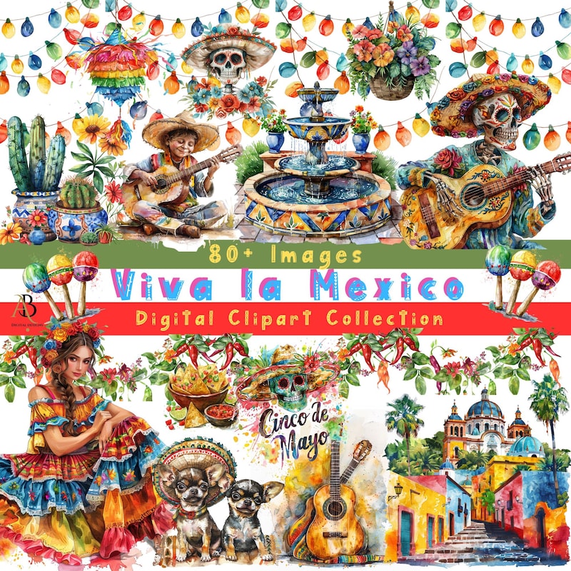 May Clipart Cinco De Mayo - Etsy