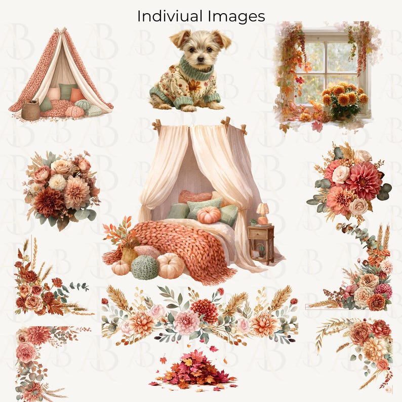 Sweater Weather Clipart, Cozy Autumn Pngs (digital Download) - Etsy