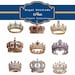 Clipart Digital Clipart Crown Journal Cards Regal Victorian ...