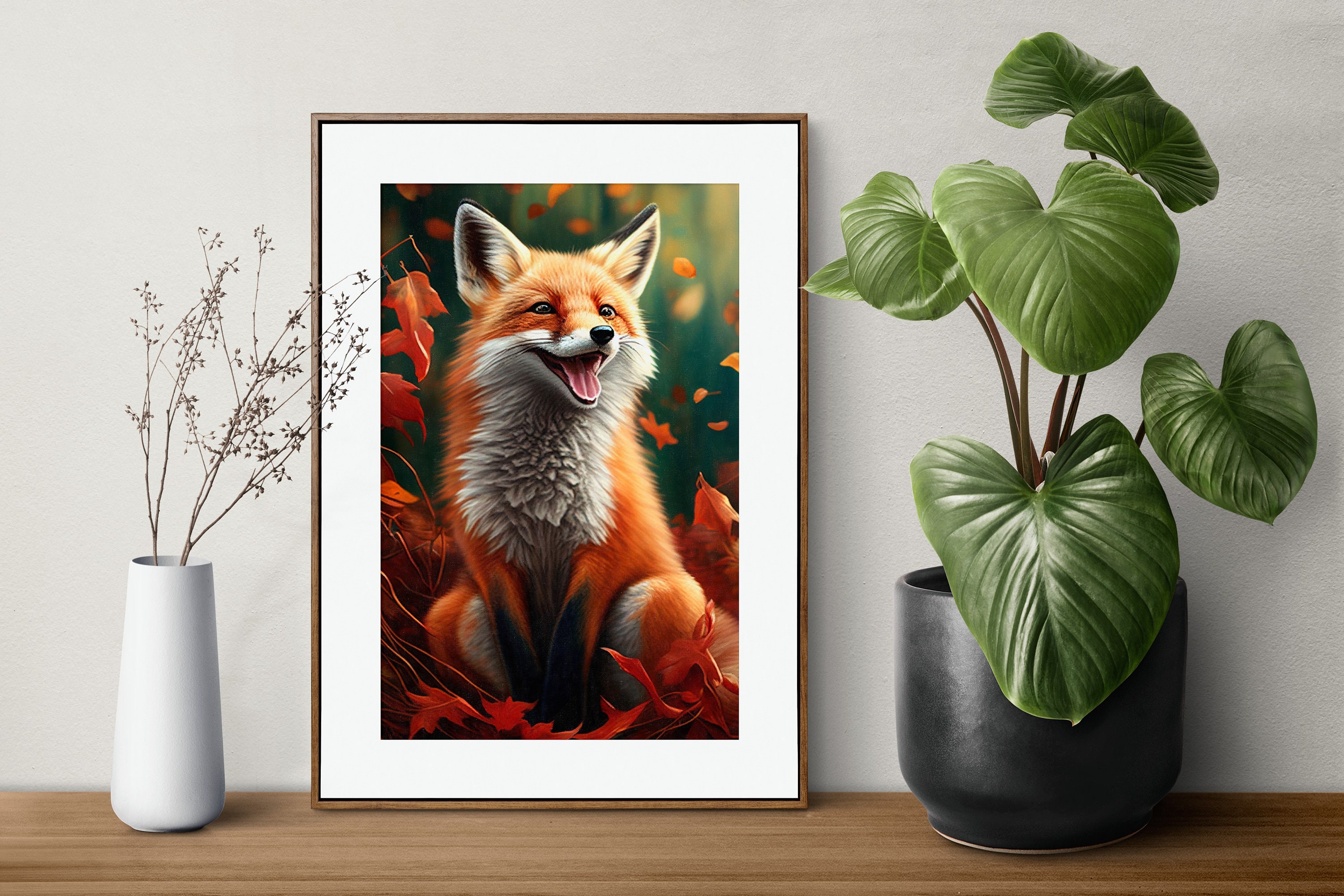 Digital Art Fox Art Print Fox Wall Art Fox Artwork Fox - Etsy