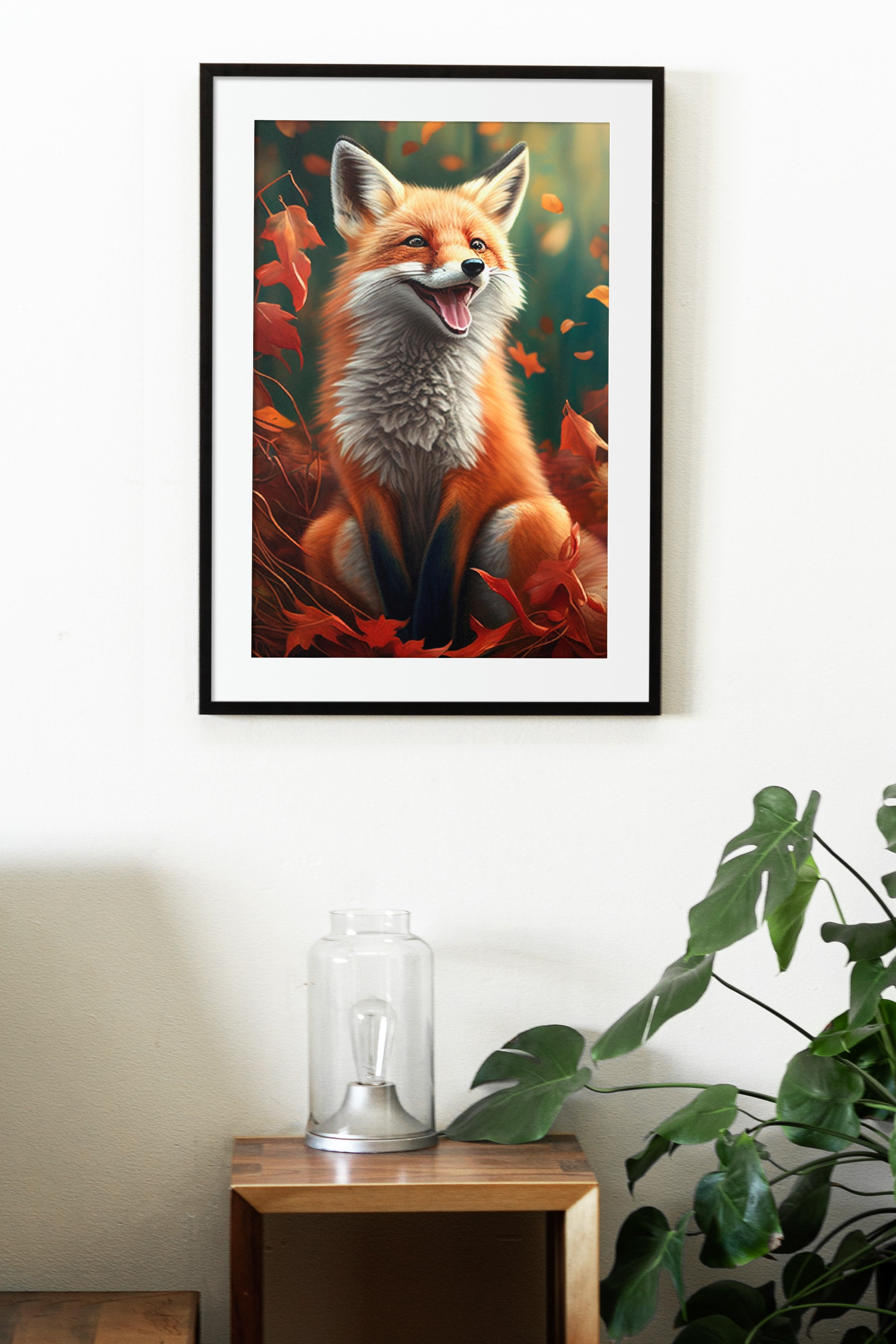 Digital Art Fox Art Print Fox Wall Art Fox Artwork Fox - Etsy