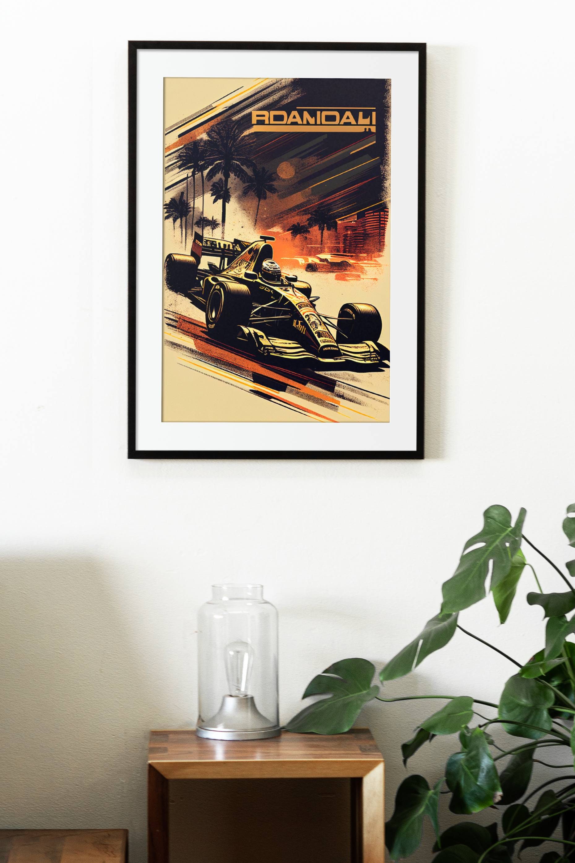 Digital Art Formula 1 Poster Formula 1 Wall Art Car Art Print Formula 1 ...