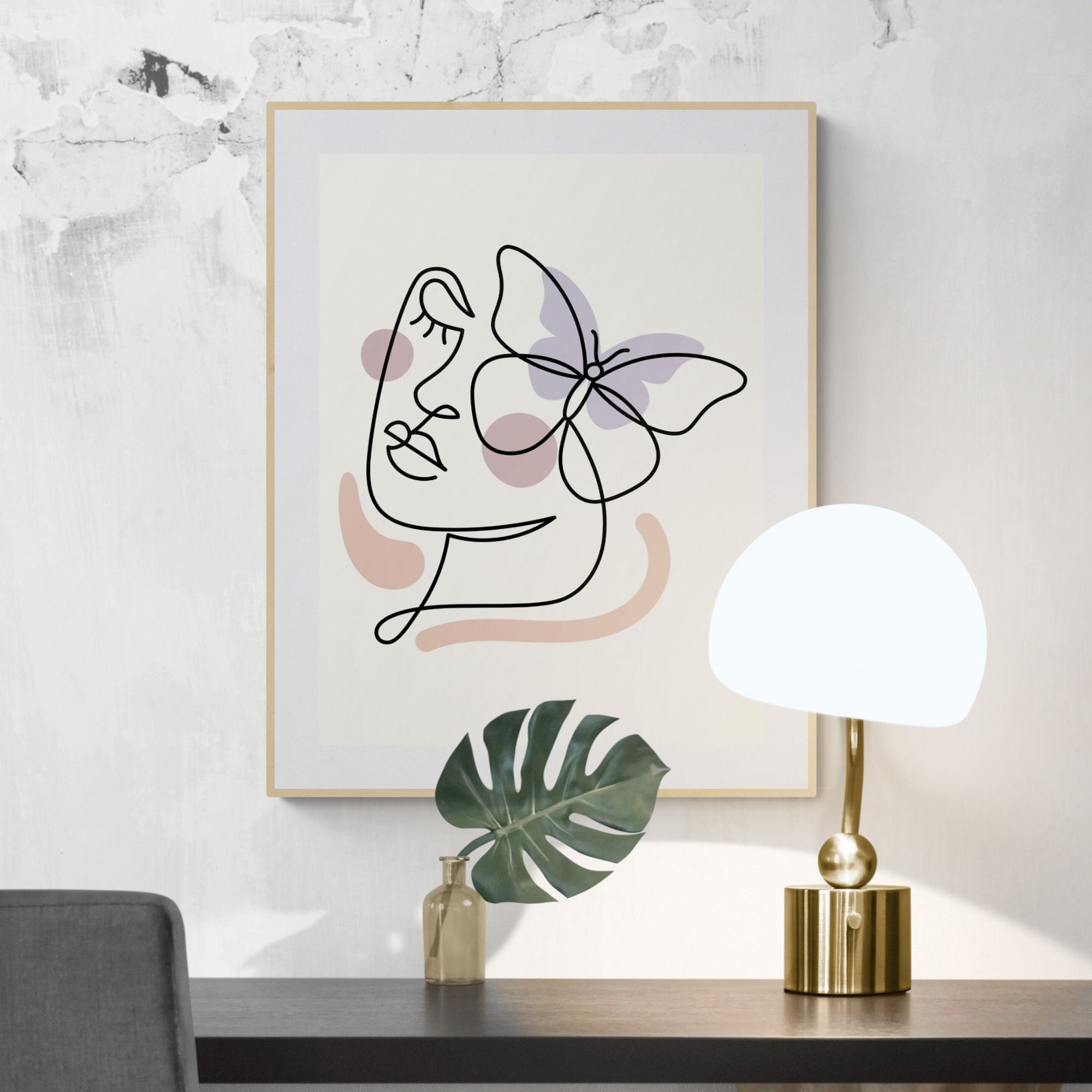 Woman One Line Art, Abstract Line Woman Wall Print, Bathroom Wall Art ...