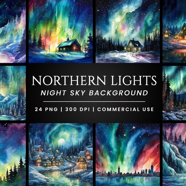 Northern Lights Backdrops - Etsy