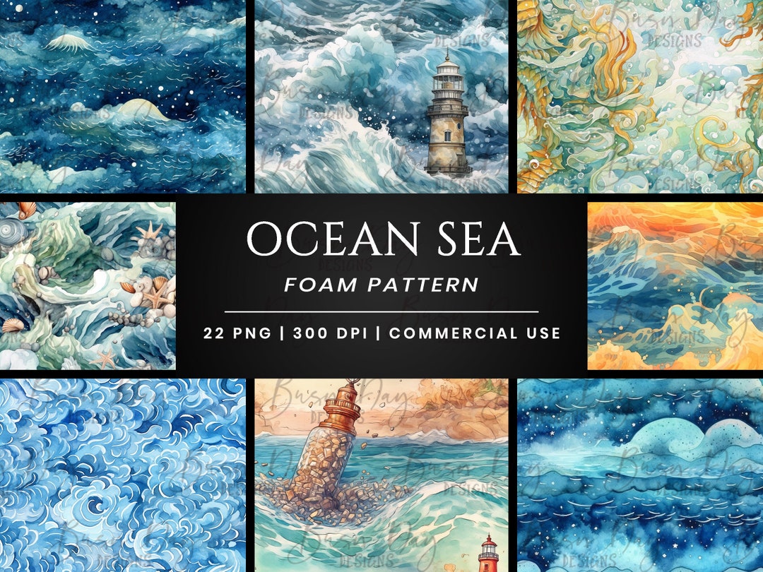 Ocean Sea Form Digital Paper: Scrapbooking Prints (digital Download) - Etsy