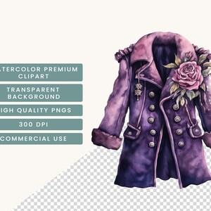 35 Watercolor Fashion Antiques Clipart Bundle Sublimation Designs ...