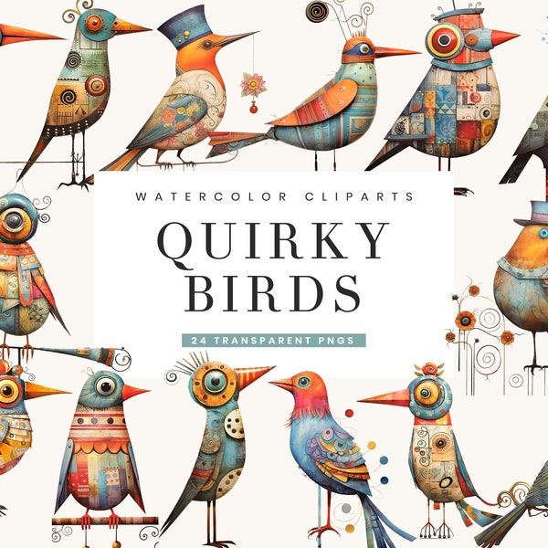Whimsical Bird - Etsy