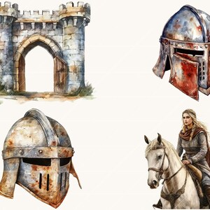 25 Medieval Royal Kingdom Clipart Bundle Sublimation Designs Digital ...