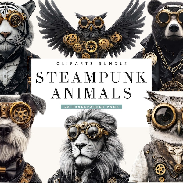 Steampunk Animals - Etsy UK