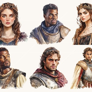 25 Medieval Royal Kingdom Clipart Bundle Sublimation Designs Digital ...