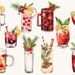 Watercolor Christmas Drinks Clipart Bundle: Festive PNG Designs ...