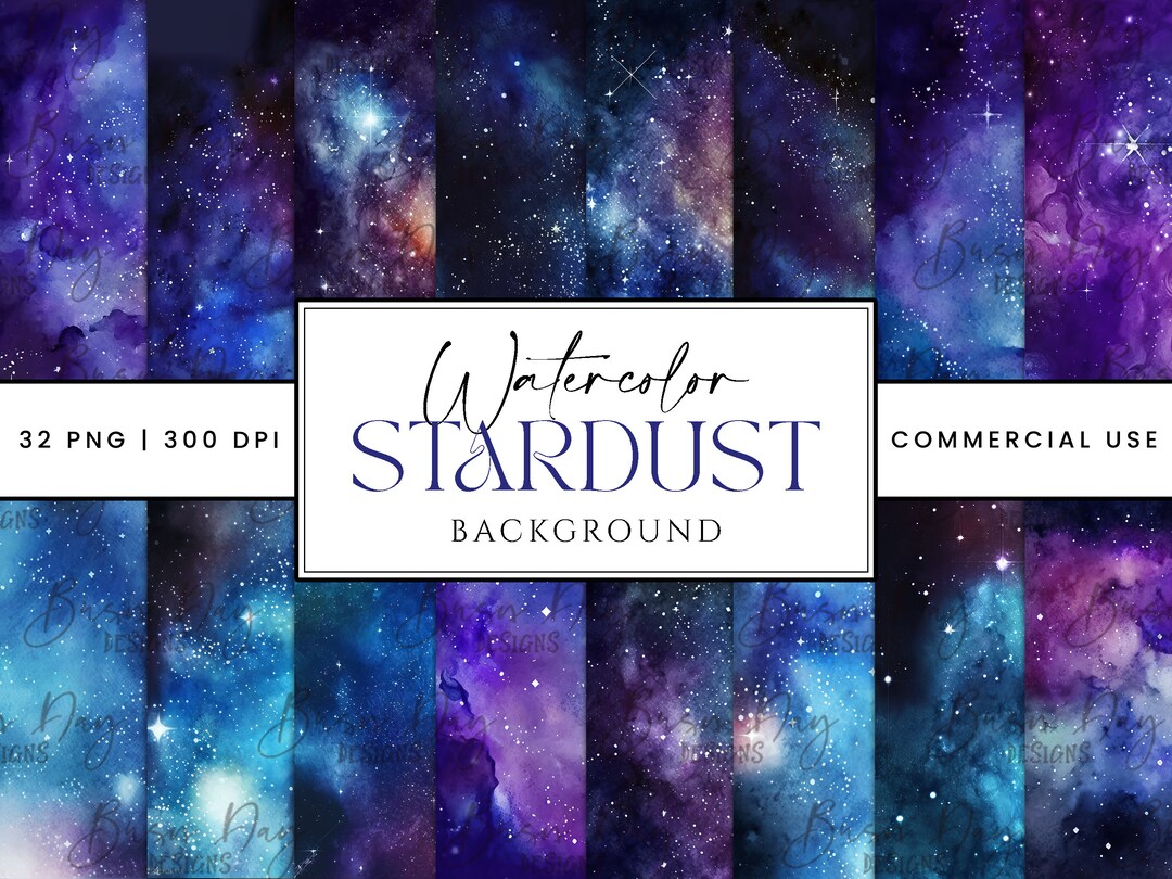 Watercolor Stardust Background Sublimation Designs Digital Download ...