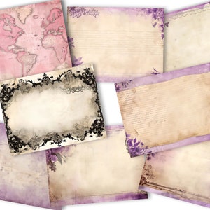 26 Gothic Grunge Digital Paper Junk Journal Prints Instant Download ...