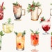 Watercolor Christmas Drinks Clipart Bundle: Festive PNG Designs ...