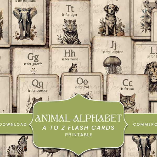 Digital Alphabet - Etsy