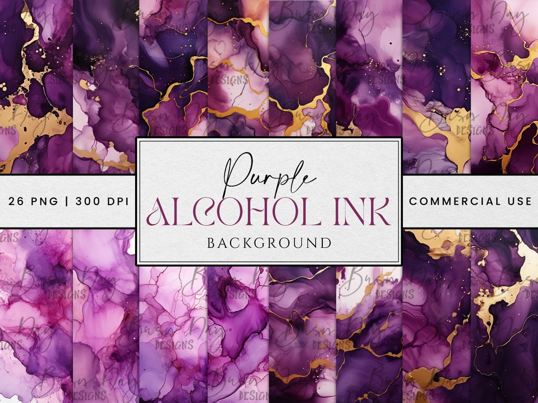 26 Purple Alcohol Ink Background Sublimation Designs Instant Download ...