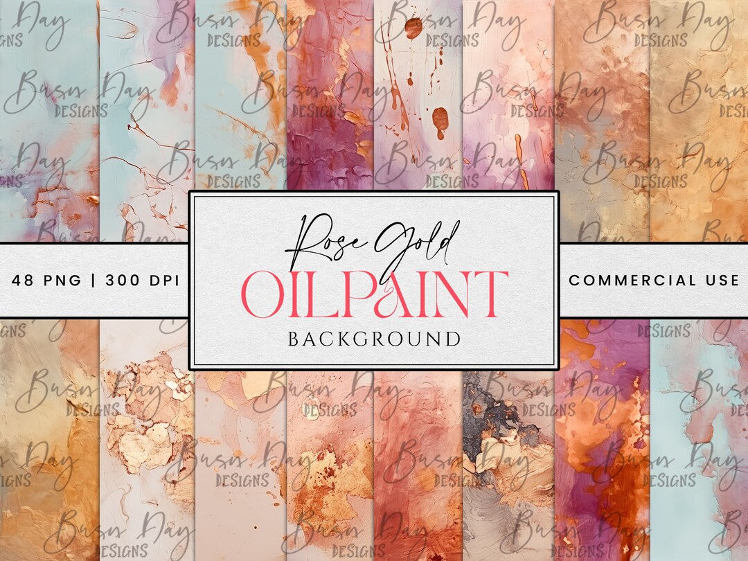 48 Rose Gold Oliphant Background Digital Print Wall Art Instant ...