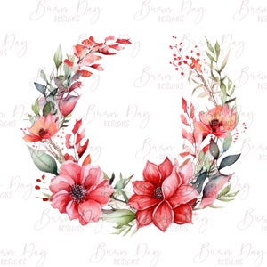 Watercolor Floral Wreaths Clipart Bundle (digital Download) - Etsy