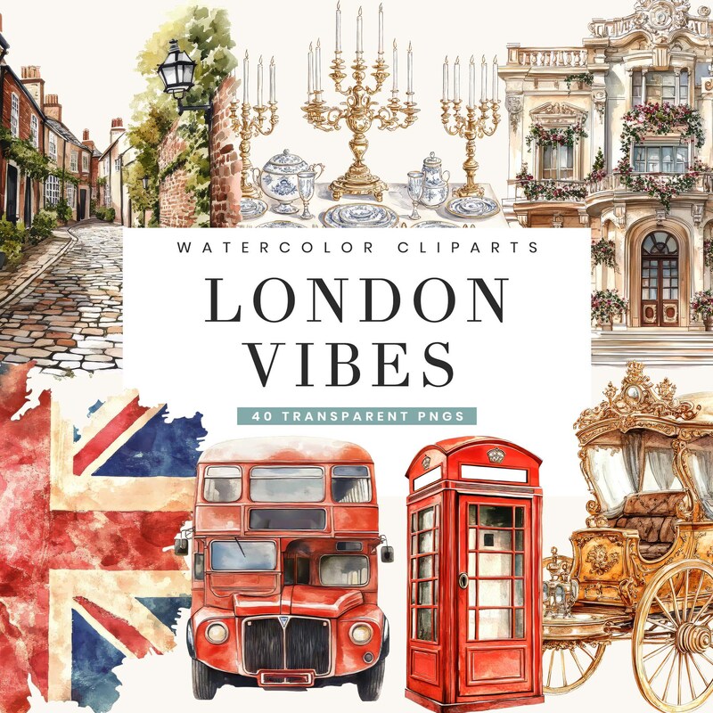 London Clipart - Etsy