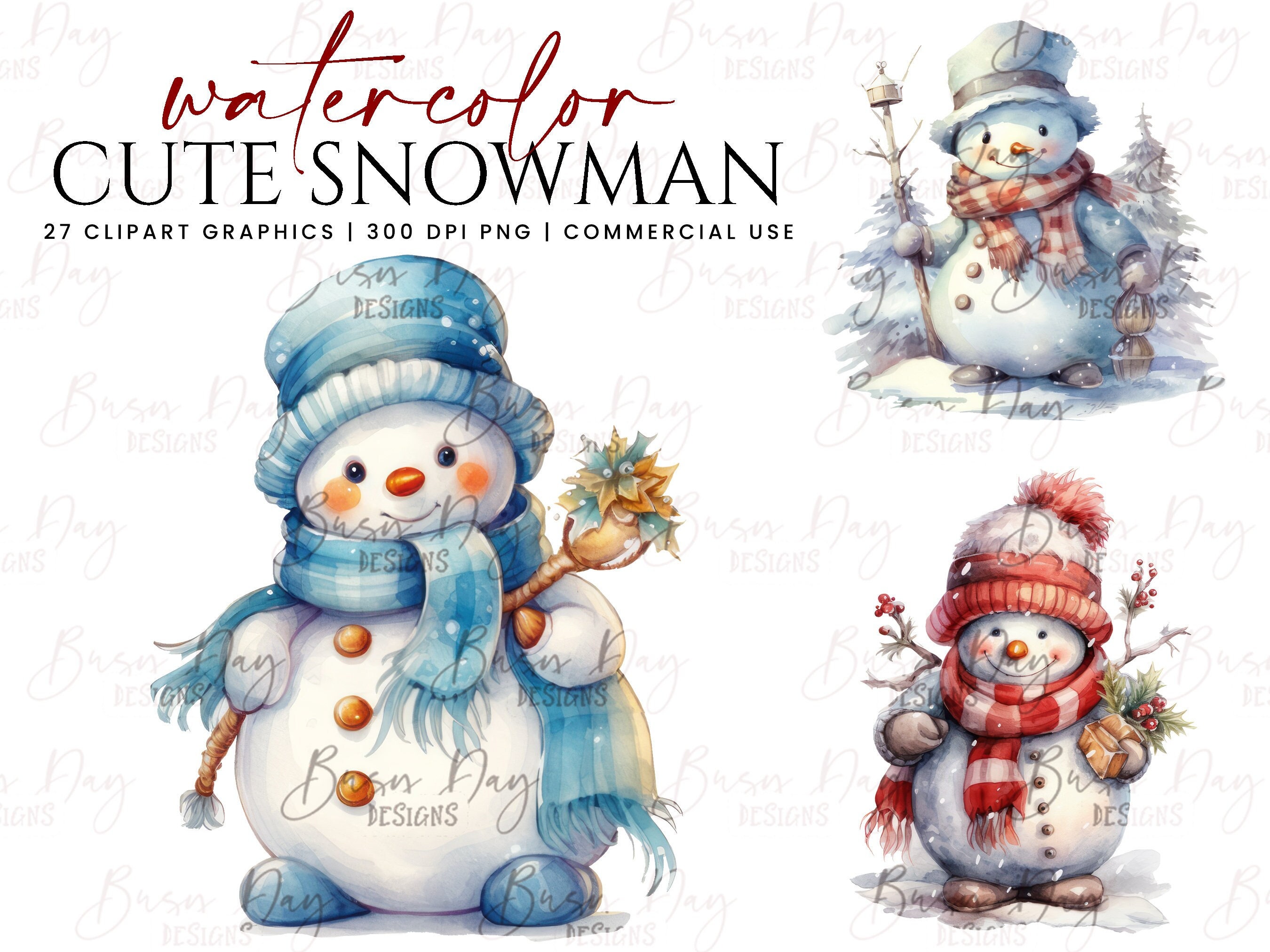 Cheryl Seslar Snowman Clipart