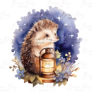 Watercolor Hedgehog Clipart Bundle Watercolor Clipart - Etsy