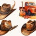 Watercolor Country Music Clipart: Western PNG Bundle (digital Download ...