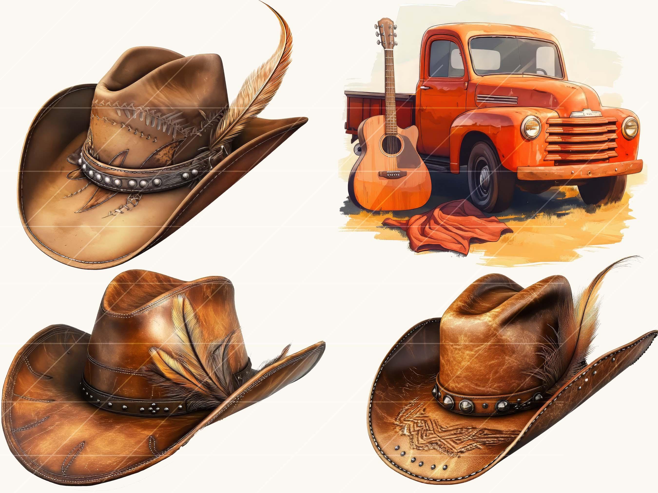 Watercolor Country Music Clipart: Western PNG Bundle (digital Download ...