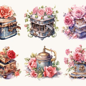 Watercolor Music Box Clipart Bundle (digital Download) - Etsy