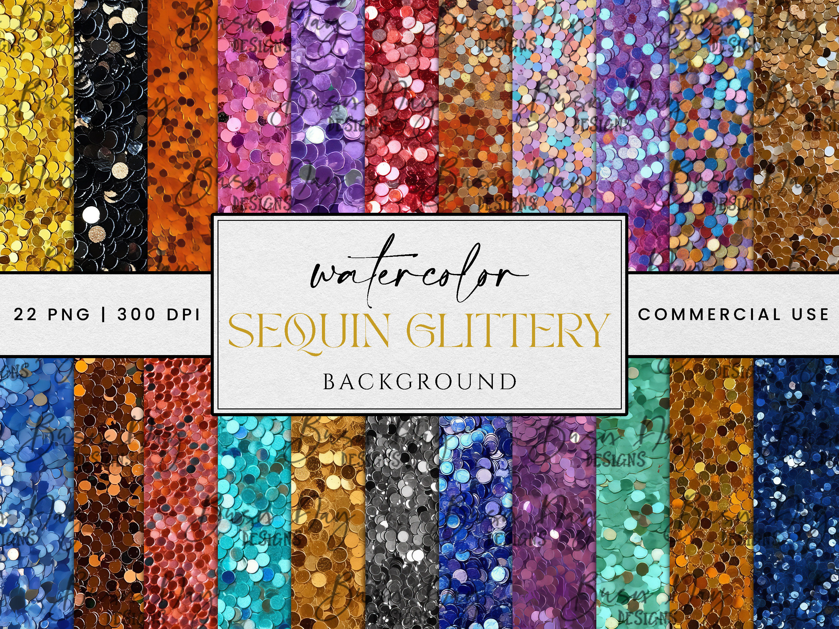 Multi Color Glitter Background