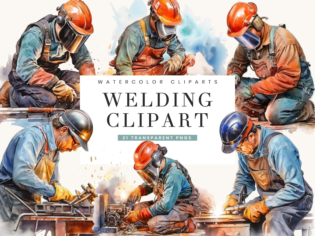 21 Watercolor Welding Clipart Bundle Sublimation Designs Digital ...