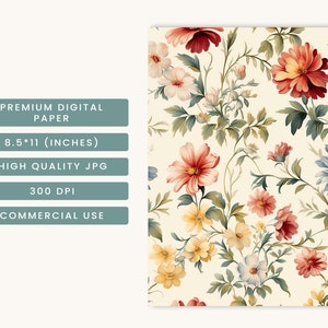 27 Junk Journal Botanical Digital Wildflowers Pages Printable Art ...