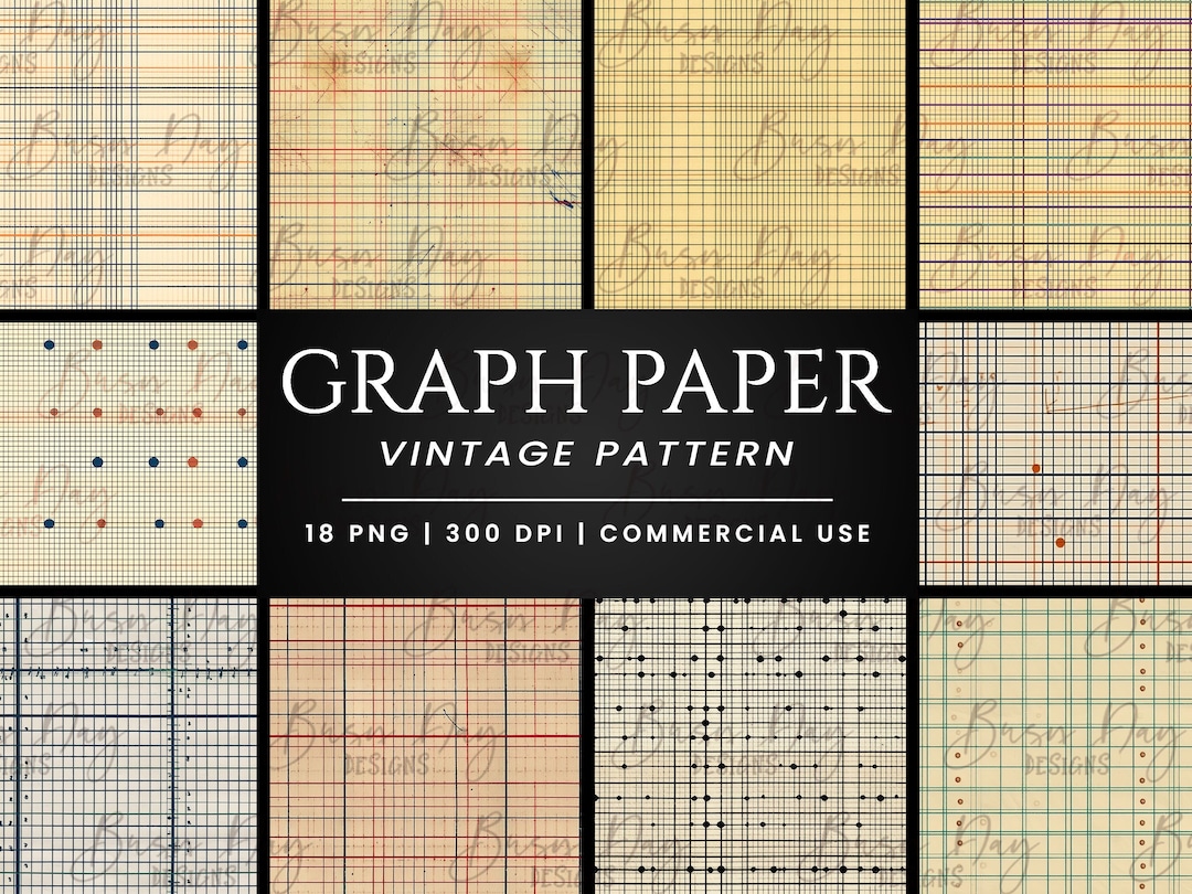 18 Watercolor Graph Paper Digital Bundle, Digital Download, Instant ...