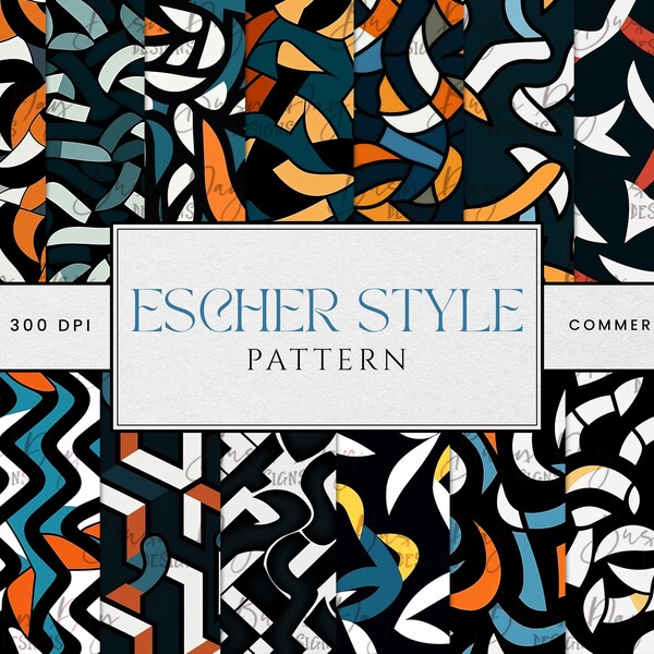 Escher Pattern - Etsy
