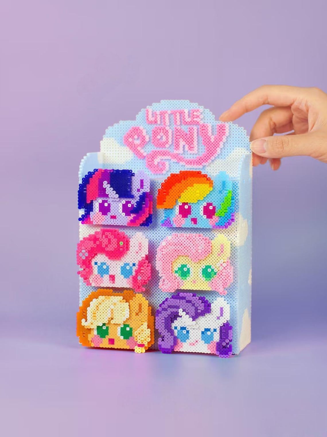 My Little Pony Themed Mini Desktop Organizer Drawer 3D Perler Bead ...