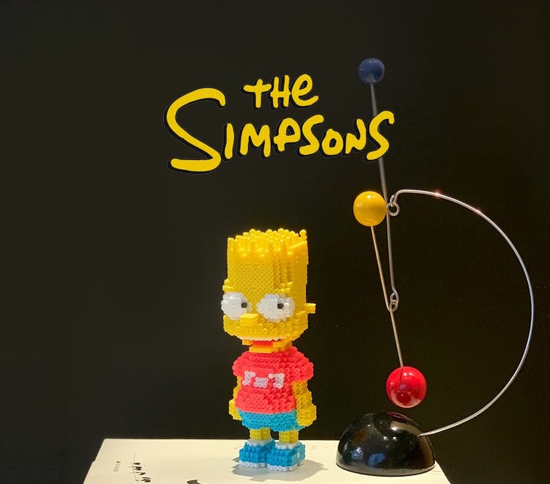 Bart Simpson 3D Perler Bead Patterns Digital Instant Download - Etsy