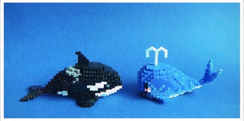 Sea Animals 3D Perler Bead Patterns Digital EASY - Etsy