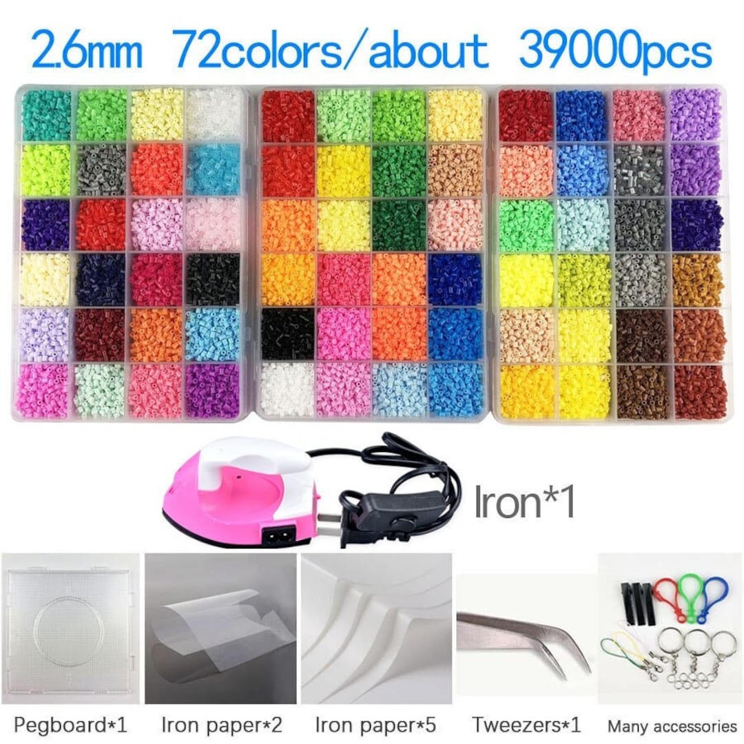 2.6mm Perler Beads Set Refill Bead Box Handmade Craft DIY Gift - Etsy