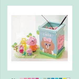 Peppa Pig & George Pig 3D Perler Bead Pattern Set (digital Download) - Etsy